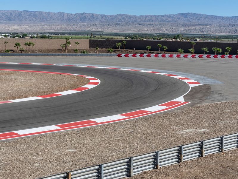 High Position Aerial View of an Asphalt Track HDRi Maps and Backplates
