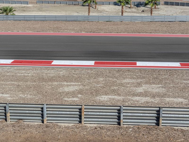 High Position Race Track: An Elevated View on a Sunny Day