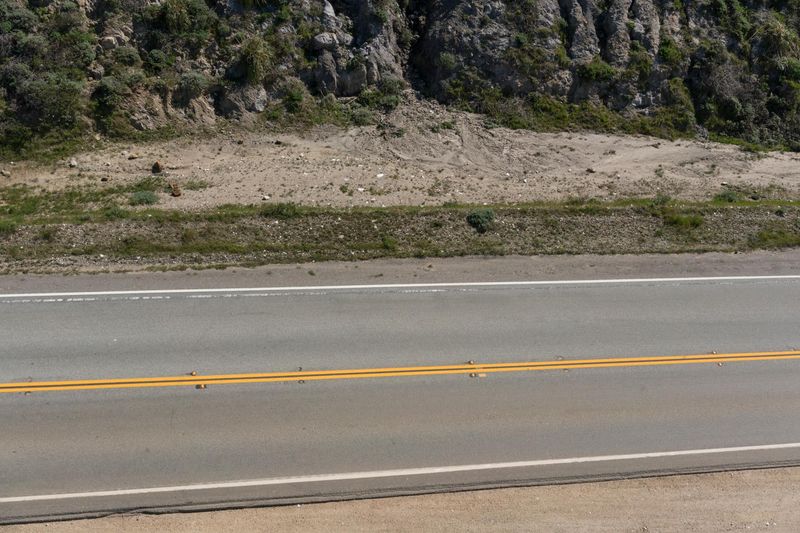 High Profile Asphalt Road During the Day HDRi Maps and Backplates