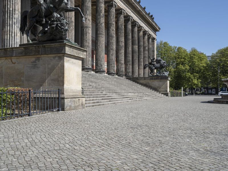 Historic Berlin: Cobblestone Roads and Roman Columns HDRi Maps and ...