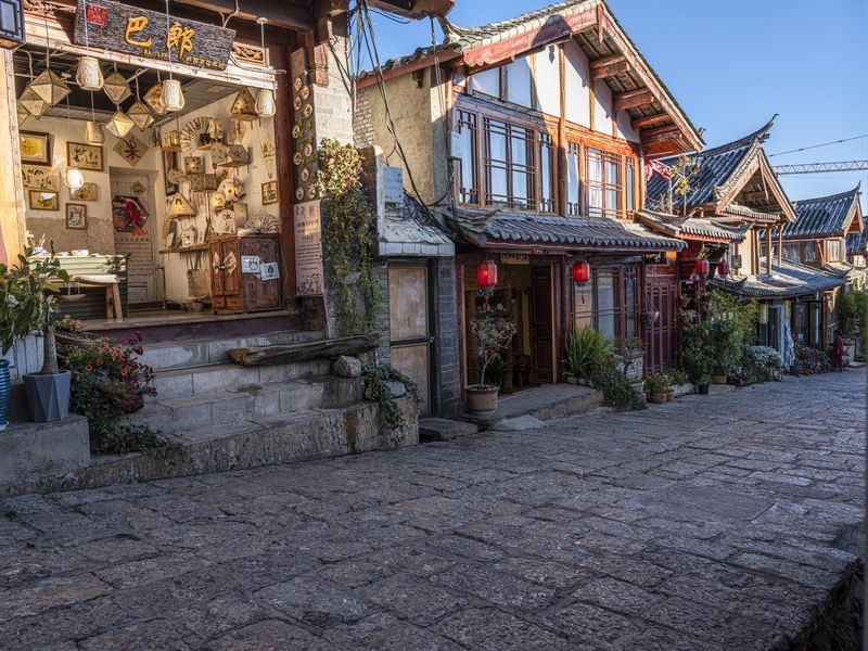 Historic Storefronts and Residential Buildings in a Suburban Village ...