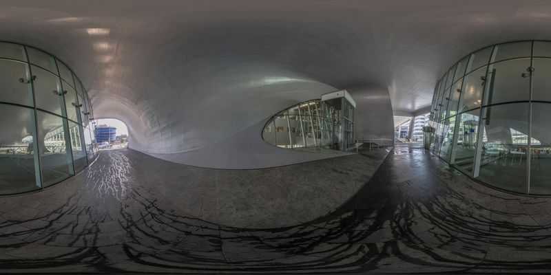Holland Architecture: Glass Tunnel with Upside-Down Mirror HDRi Maps ...