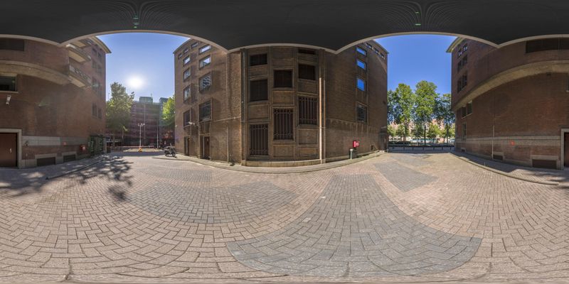 Holland Brick Architecture: A Street View HDRi Maps and Backplates