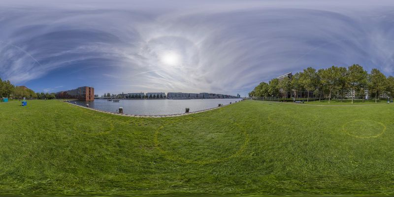 Holland River and Modern Architecture HDRi Maps and Backplates