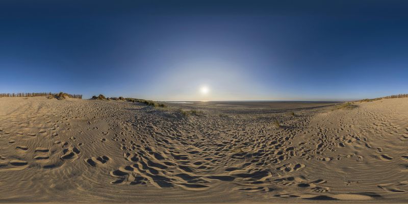 Holland Sand Dunes: A Breathtaking Aerial View HDRi Maps and Backplates