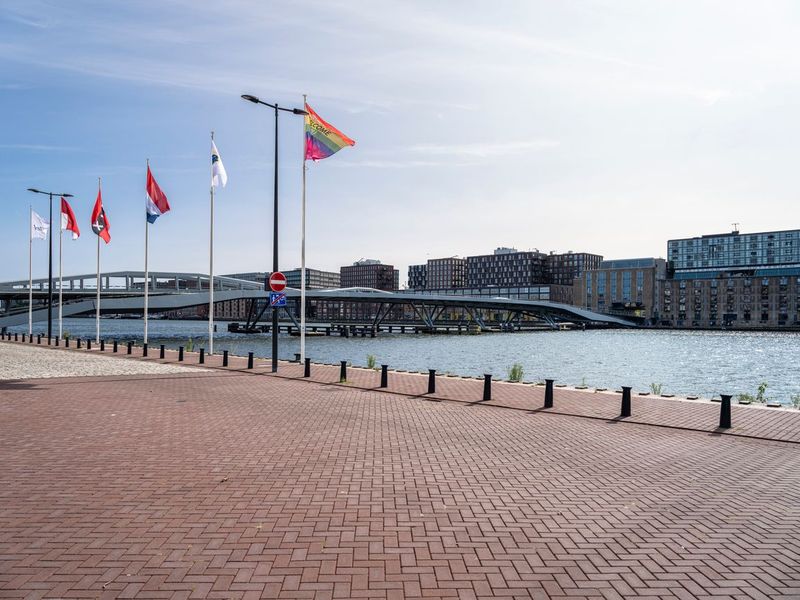 Holland Water Edge, Flags and Building HDRi Maps and Backplates