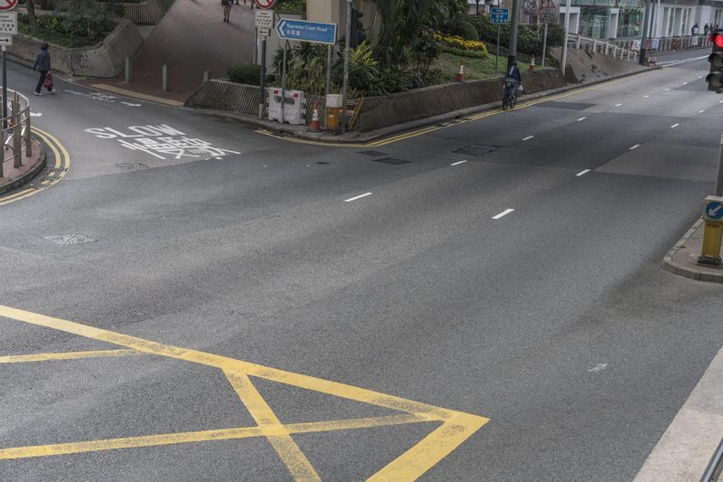 Hong Kong Urban Landscape Intersection Bridge HDRi Maps and Backplates