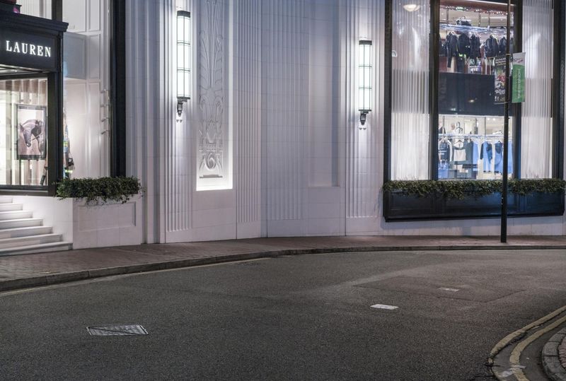 Urban Storefronts in Hong Kong: Asphalt Streets and Modern Architecture ...