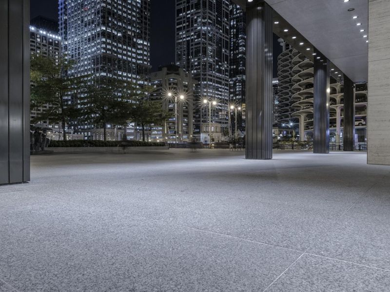 Illinois Cityscape: A Stunning Mixed-Use Building HDRi Maps and Backplates