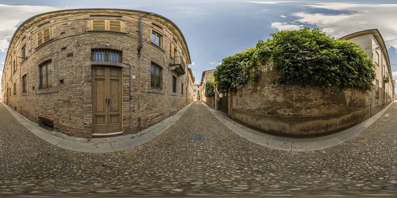 Italy's Cobble Stone Road: A Classic Architecture View HDRi Maps and ...