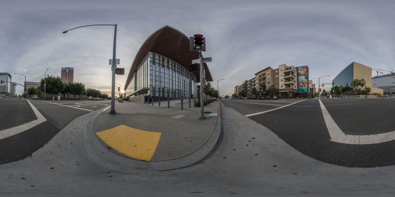 Long Beach Intersection: Modern and Classic Architecture HDRi Maps and ...