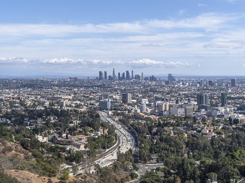 Los Angeles Aerial View of Metropolitan HDRi Maps and Backplates