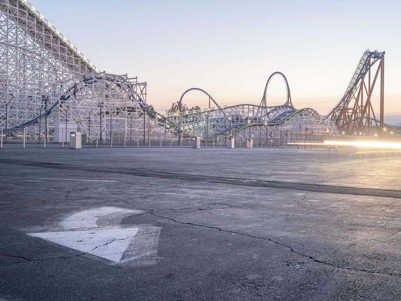 Los Angeles Amusement Park Roller Coaster HDRi Maps and Backplates