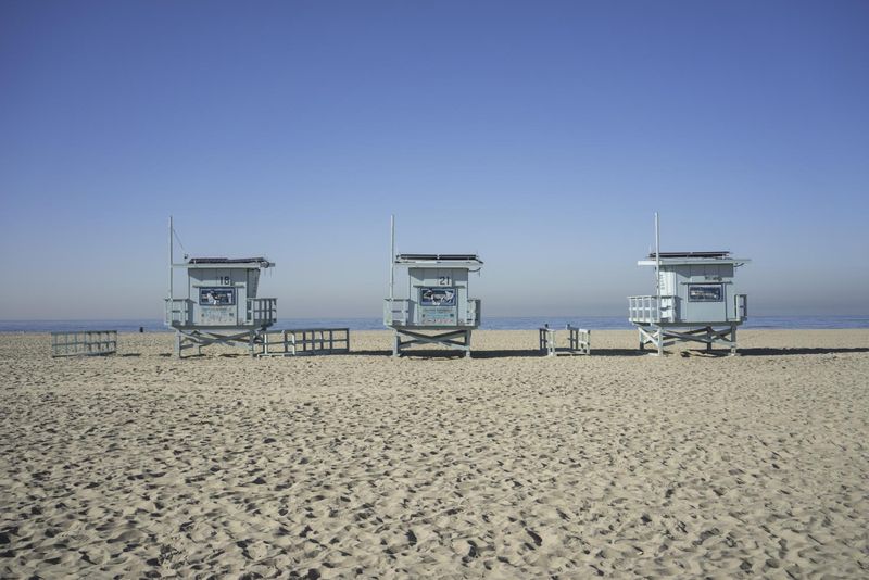 Los Angeles Beach Lifeguard Towers HDRi Maps and Backplates
