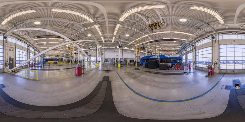 Los Angeles, California: Hangar with Vehicle Parking HDRi Maps and ...