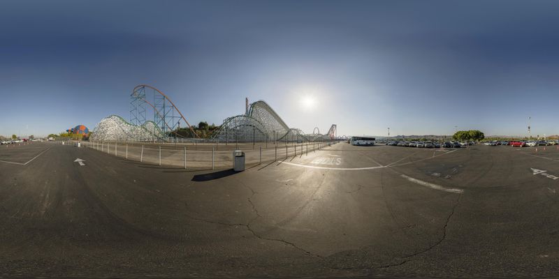Los Angeles, California: Unusual Roller Coaster in an Empty Lot HDRi ...