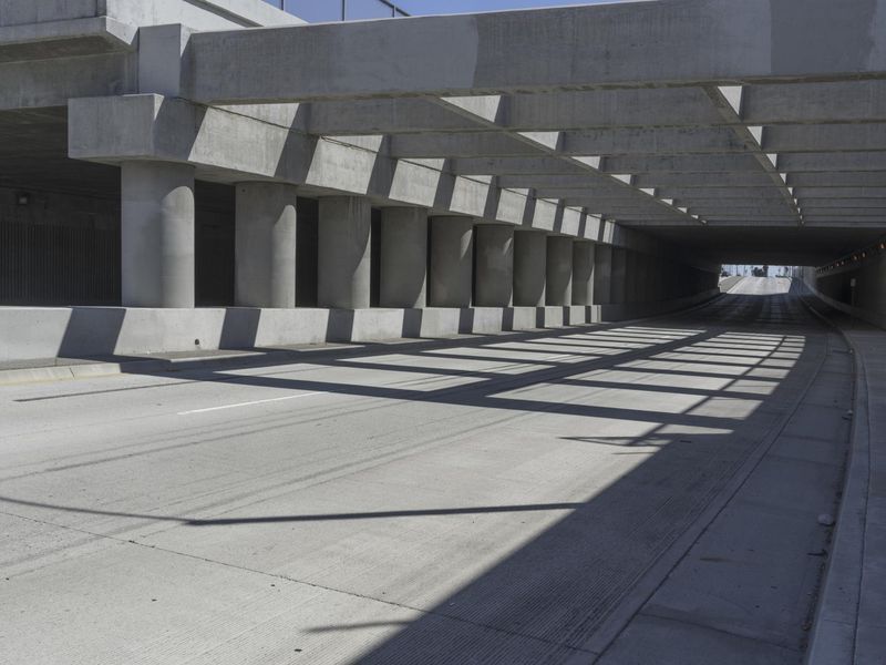 Concrete Underpass Architecture in Los Angeles HDRi Maps and Backplates