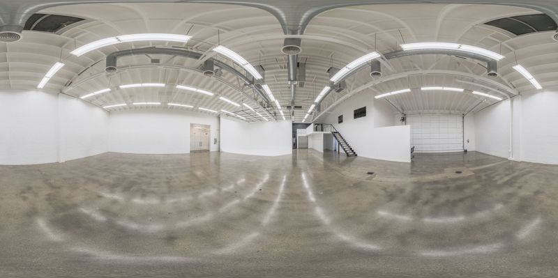 Los Angeles Empty Warehouse with High Ceilings HDRi Maps and Backplates