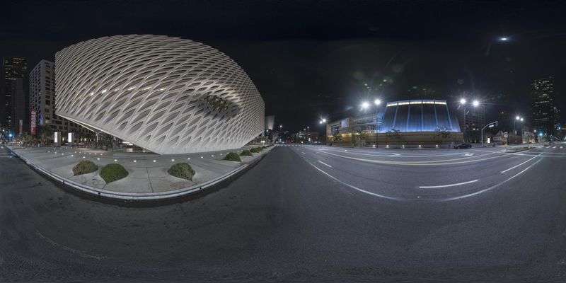 Los Angeles High-Rise Building: Illuminated by Night HDRi Maps and ...