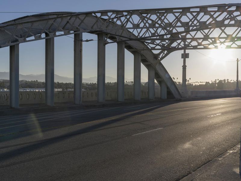 Los Angeles Highway Overpass at Sunrise HDRi Maps and Backplates