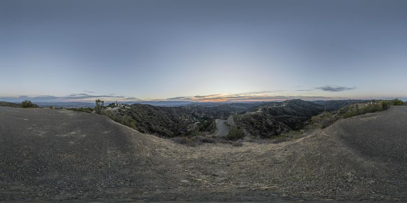 Los Angeles Mountain Landscape: An Aerial View HDRi Maps and Backplates