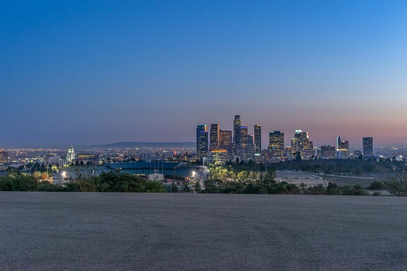 Los Angeles Nighttime Skyline Overlook HDRi Maps and Backplates
