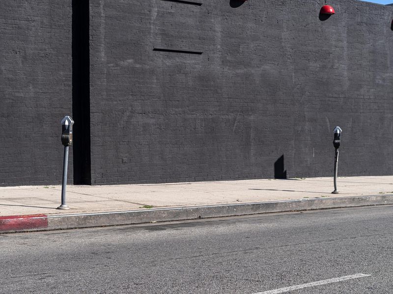 Los Angeles Street in California with Brick Wall HDRi Maps and Backplates