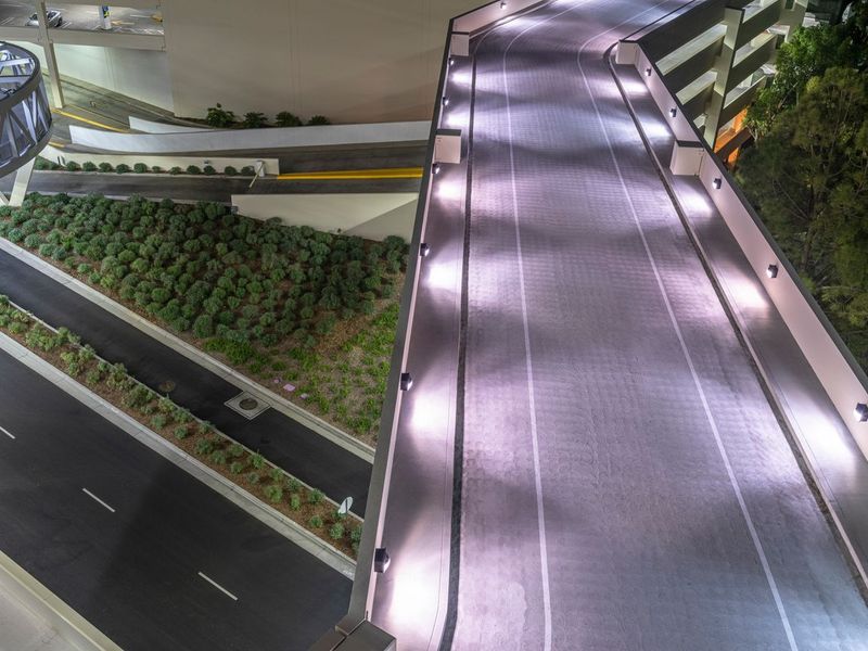 Los Angeles USA Aerial View of Metal Ramp HDRi Maps and Backplates