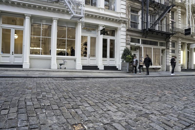 Low Building with Cobblestone Road HDRi Maps and Backplates