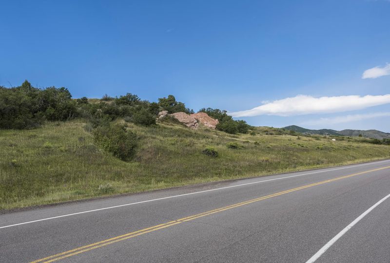 Low-Lying Asphalt Road Through Green Hills HDRi Maps and Backplates