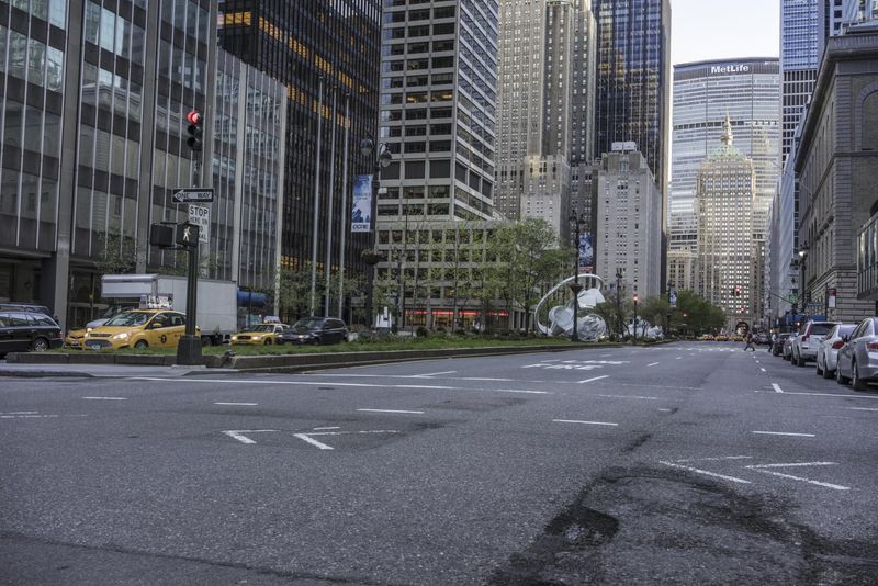 Manhattan Downtown Cityscape during the Day HDRi Maps and Backplates