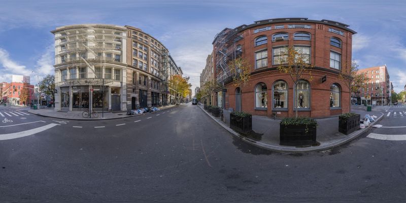 Manhattan, New York: Street Intersection and Buildings HDRi Maps and ...