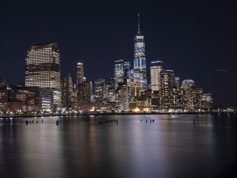 Manhattan Cityscape at Night: A Reflection of the City HDRi Maps and ...