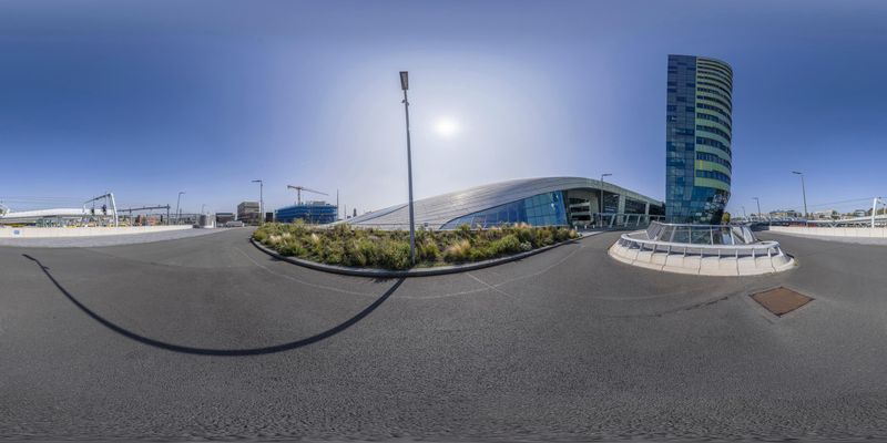 A Fish-Eye View of a Building in a Metropolitan Area HDRi Maps and ...