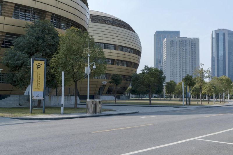 Metropolitan Area in China: High-Rise Buildings and Skyline HDRi Maps ...