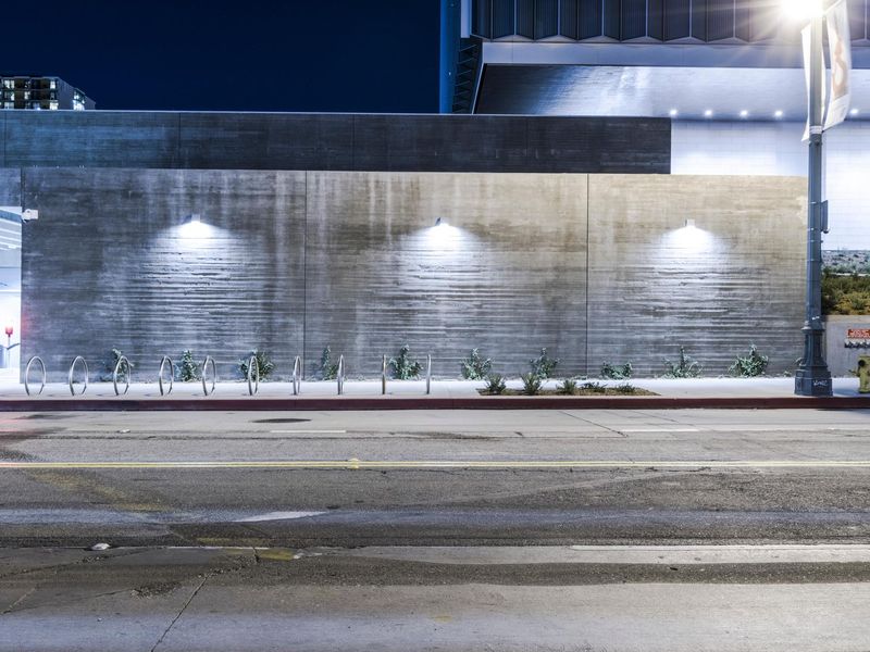 Metropolitan Area: Light Concrete Structures Illuminate the Night ...