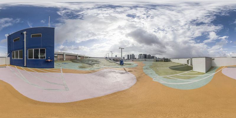 Miami Beach Art District Cityscape HDRi Maps and Backplates