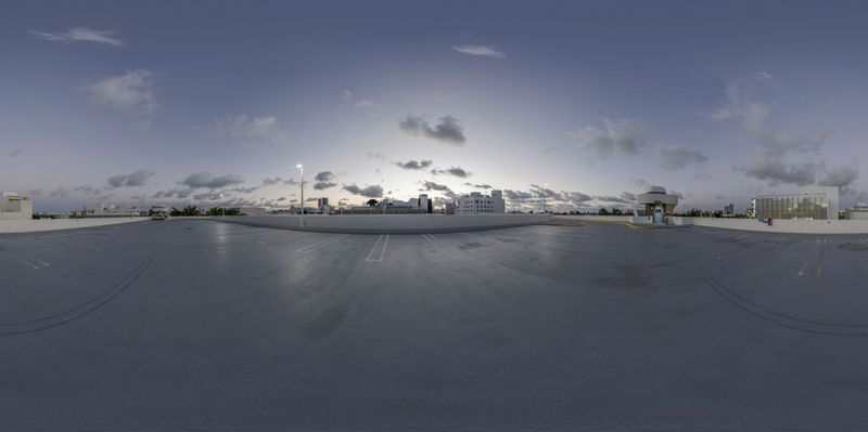Miami Beach, Florida: Overhead City View HDRi Maps and Backplates