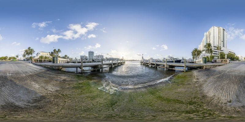 Miami Beach: Urban Design Meets Coastal Landscape HDRi Maps and Backplates
