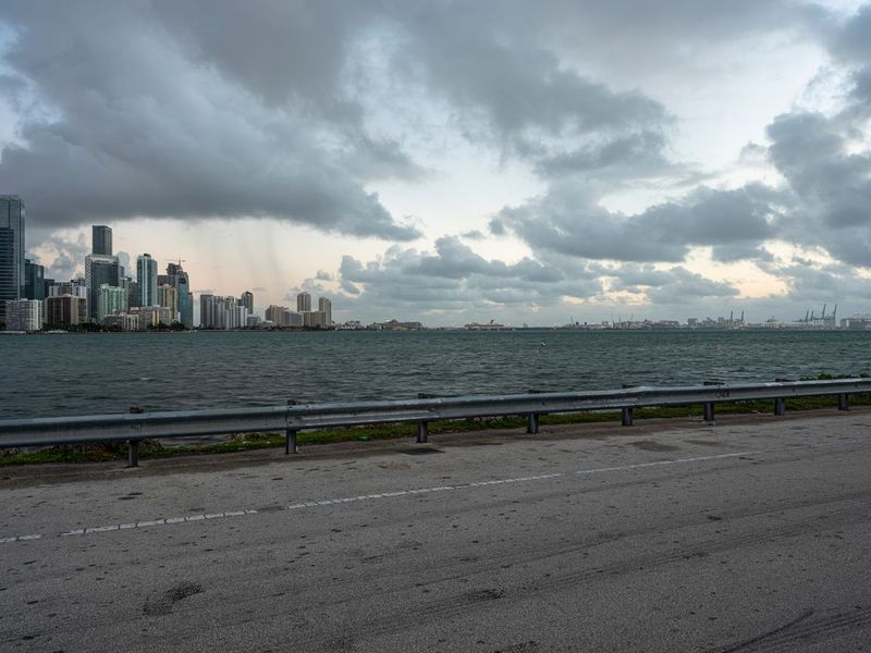 Miami City Skyline and Coastal Road HDRi Maps and Backplates