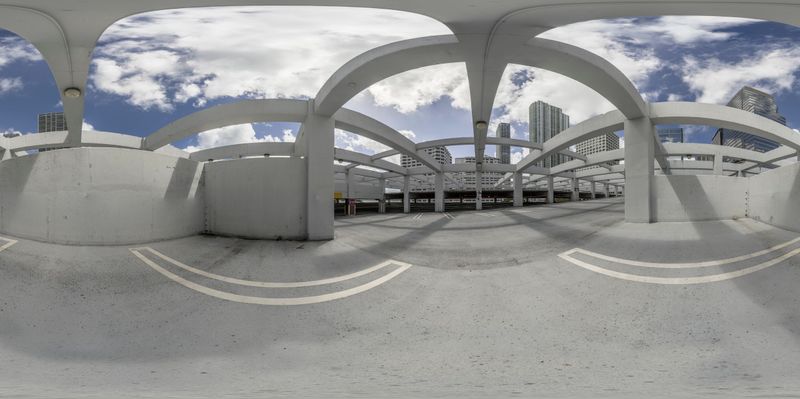 Aerial View of Miami, Florida's Cityscape HDRi Maps and Backplates
