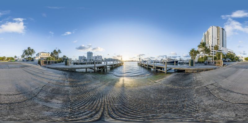 Miami, Florida: A Coastal Landscape HDRi Maps and Backplates