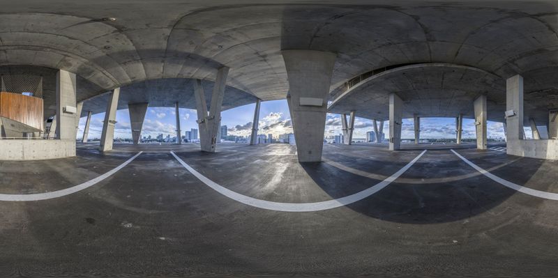 Miami Skyline: A Breathtaking Aerial View HDRi Maps and Backplates
