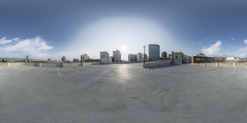 Modern Architecture and Concrete Streets: A Cityscape View HDRi Maps ...