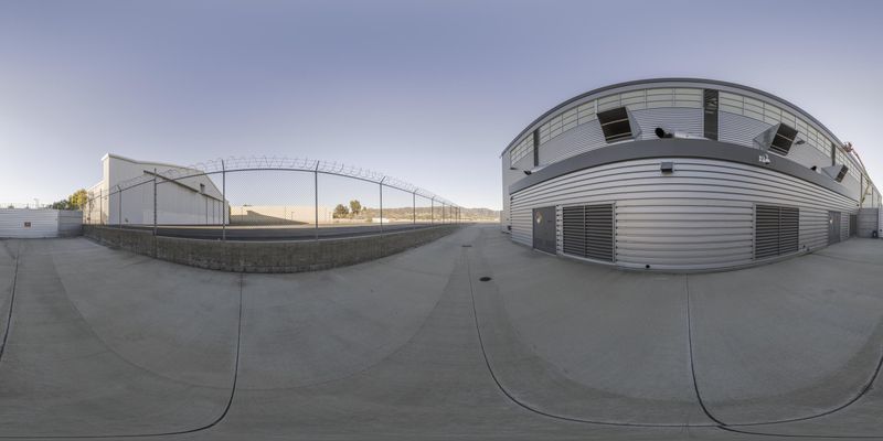 Modern Architecture School in Los Angeles HDRi Maps and Backplates