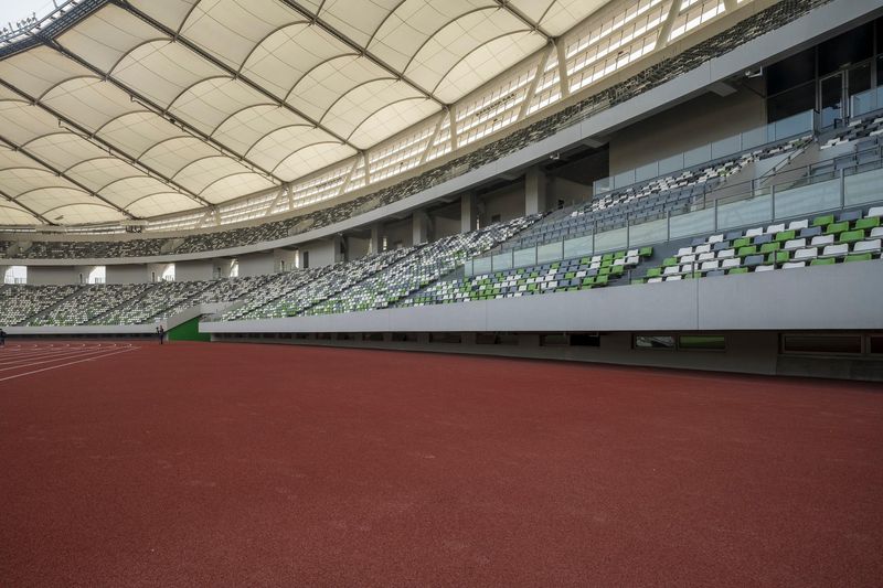Modern Architecture at Shanghai Olympic Stadium - HDRi Maps and Backplates
