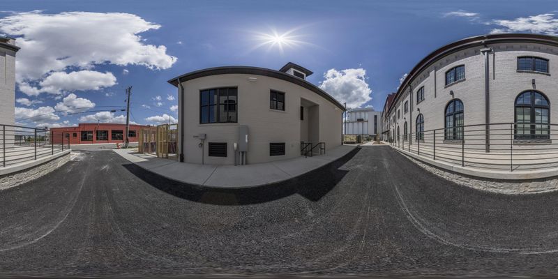 Modern Architecture in a Small Town: Residential Building Showcase HDRi ...