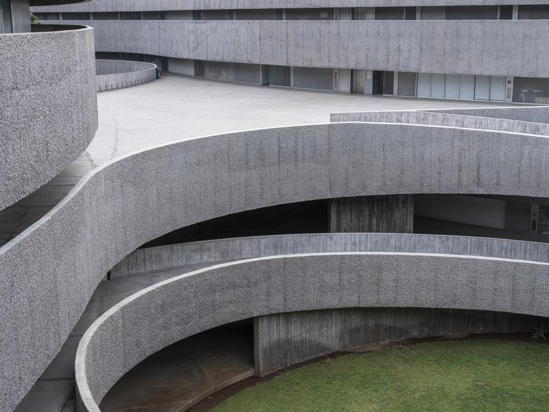 Modern Architecture in Spain: Circular Building HDRi Maps and Backplates