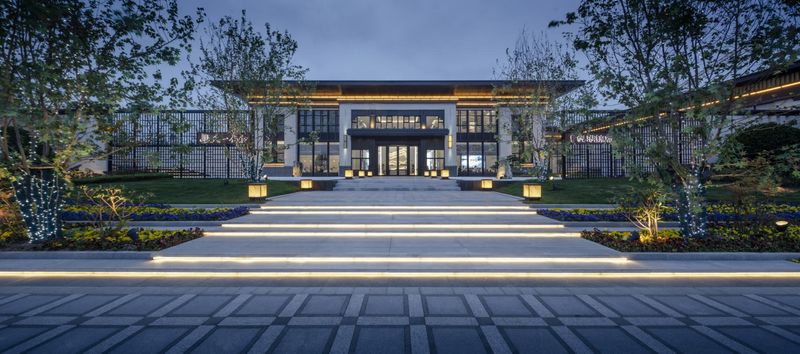 Modern Architecture Walkway Entrance in Qingdao, China HDRi Maps and ...