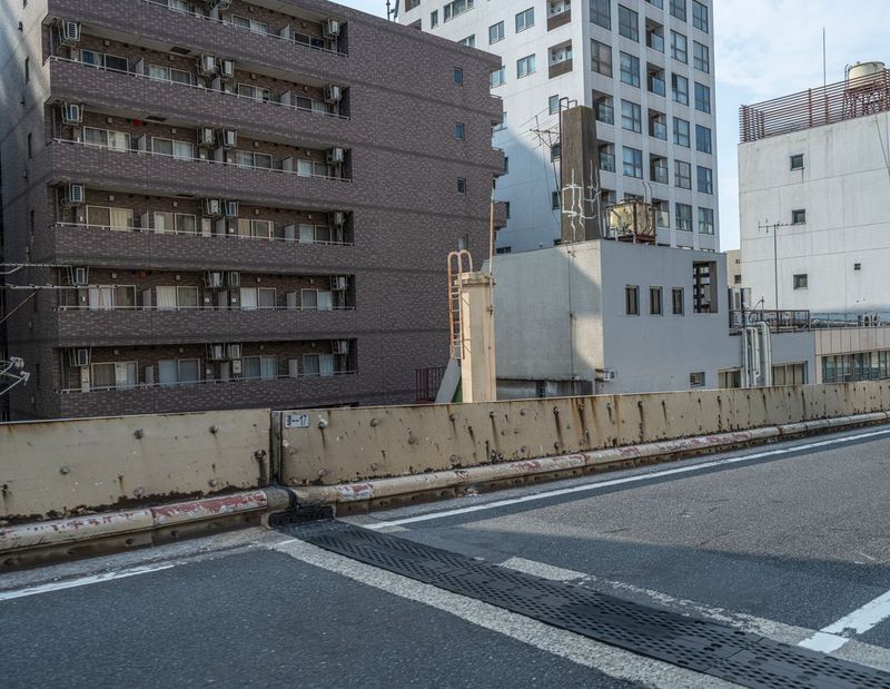 Modern Asphalt Road in Tokyo, Japan HDRi Maps and Backplates